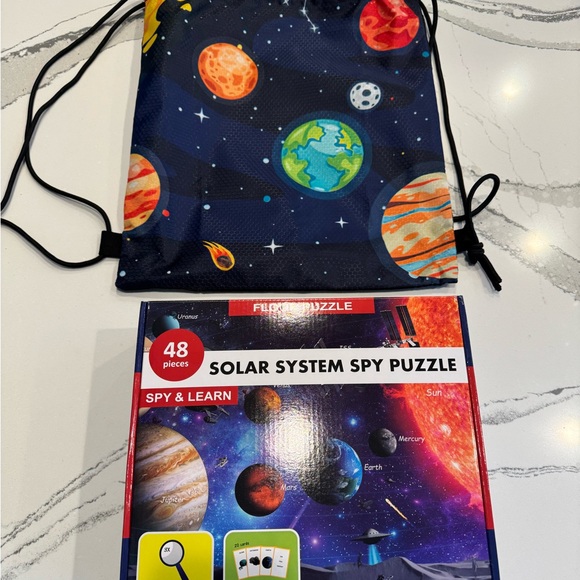 Toys | Vevoo Solar System Spy Puzzle With Flashcards Magnifying Glass ...